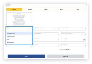 Adding and Editing Items